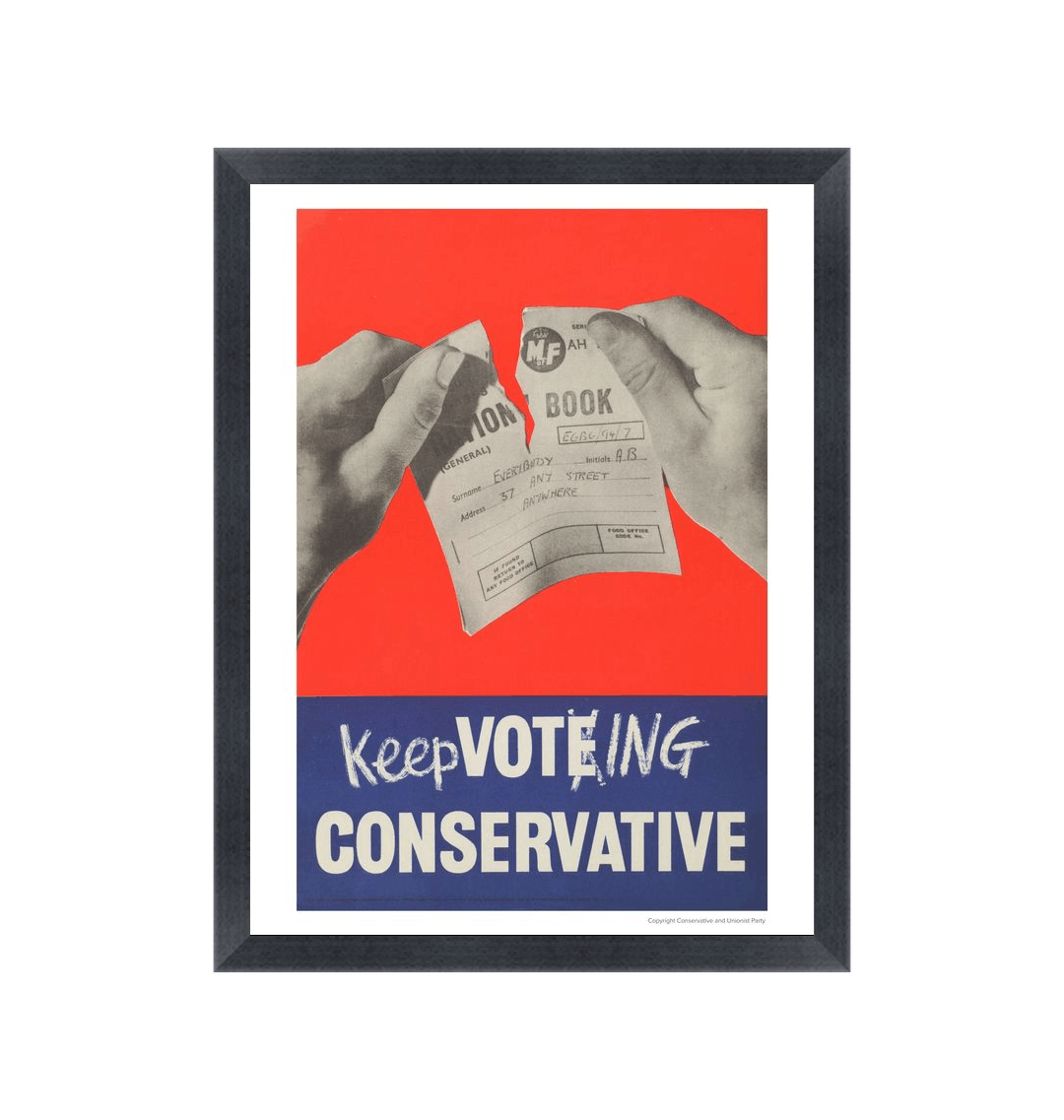 "Keep voting Conservative" - Campaign Poster - 1952 Edition – The ...