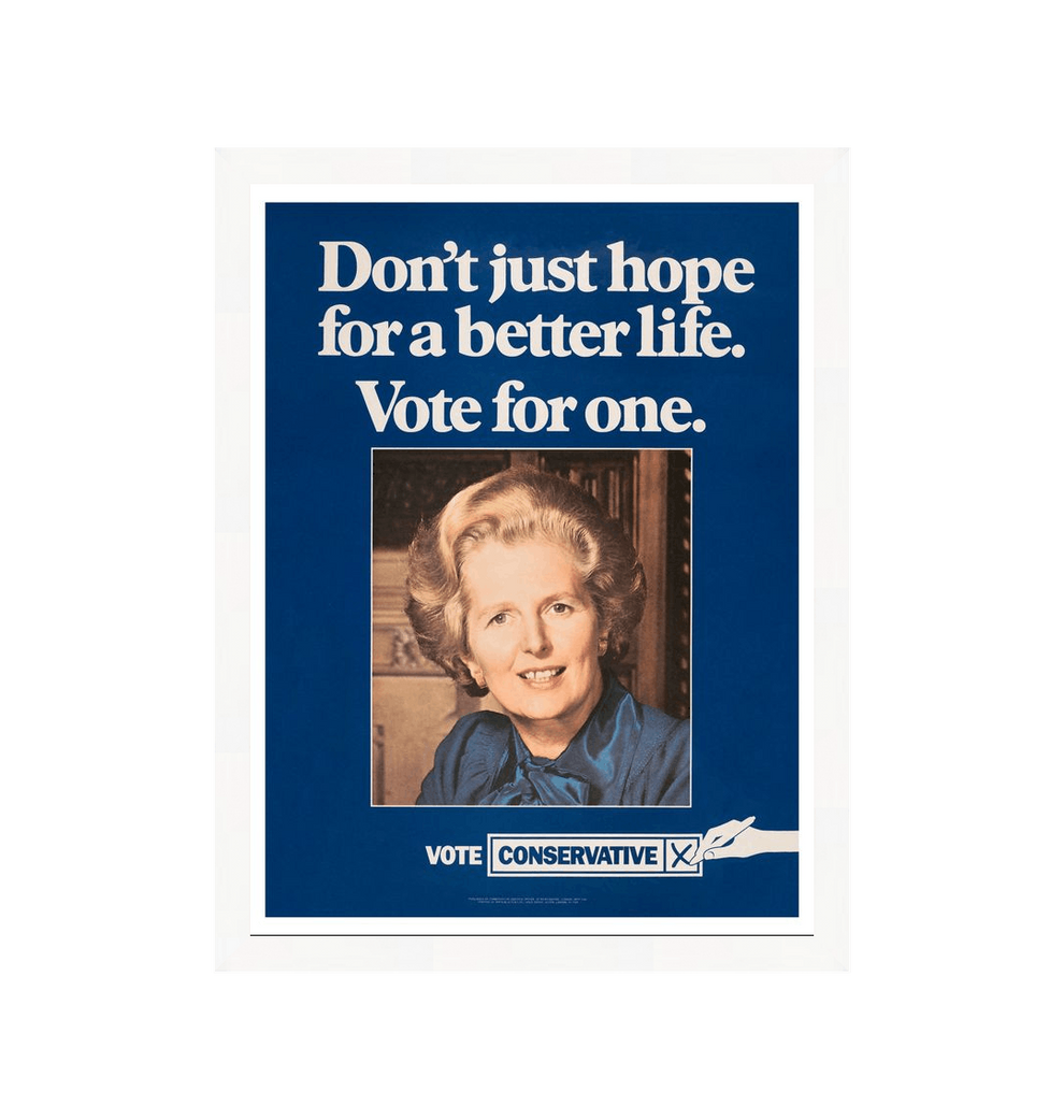 "Don't Just Hope for a Better Life – Vote for One" Campaign Poster – 1 ...