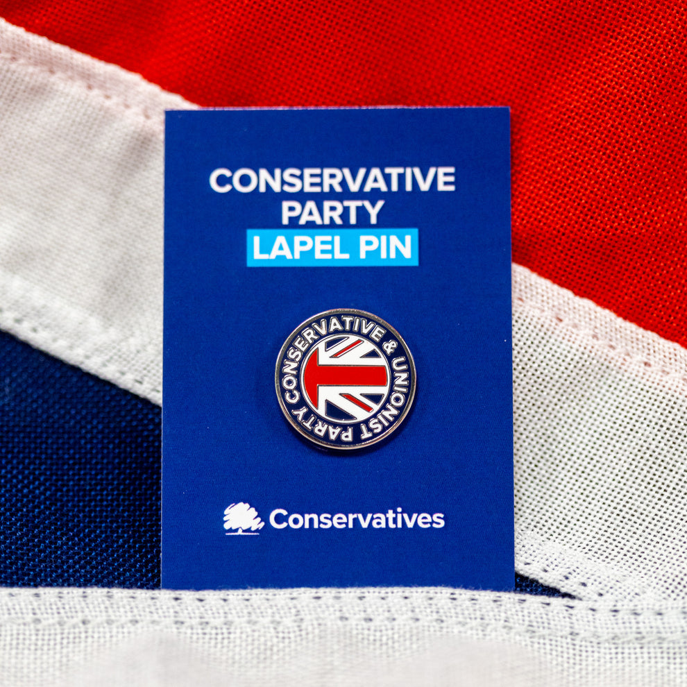 Conservative and Unionist Party Union Flag Lapel Pin – The Conservative ...
