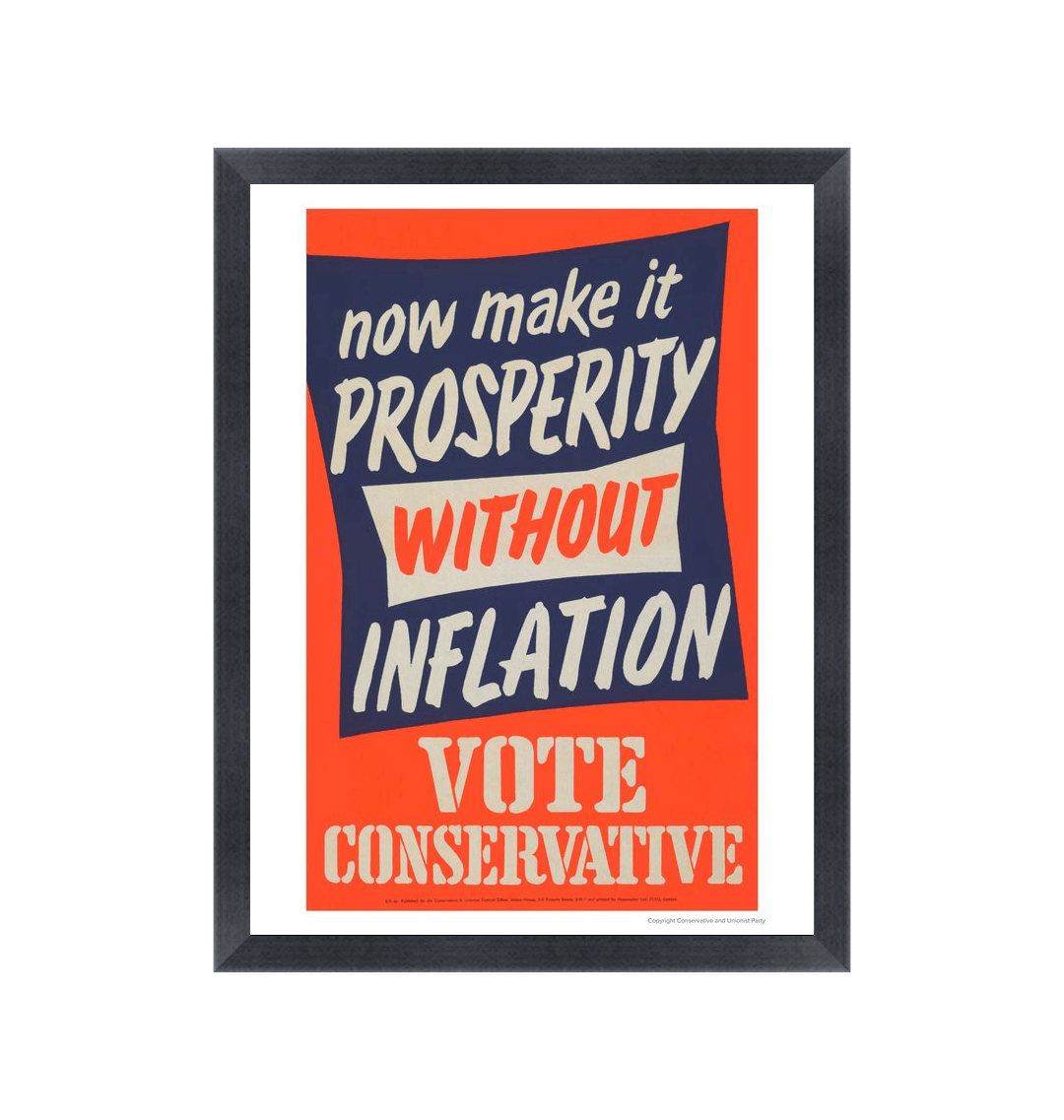 "Now Make It Prosperity Without Inflation" Campaign Poster – 1956 Edit ...